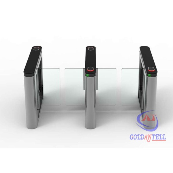 Quality 2D barcode ticket system gate , rfid cards swipe turnstile , swing access control turnstile for marine park for sale