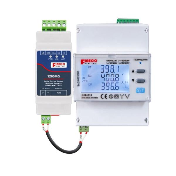 Quality High Accuracy Class 1.0/B Three Phase Power Analyzer with Rogowski Coil Meter EM4374 for sale