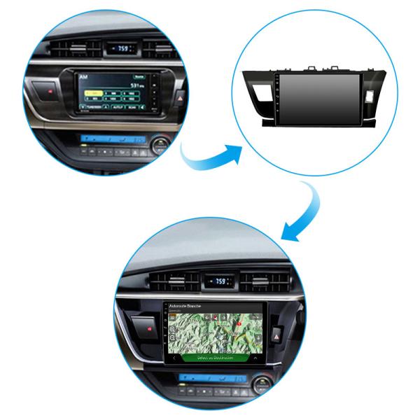 Quality Touch Screen Android Car Radio Player For Corolla RHD 2014 With WIFI / 4GB RAM for sale