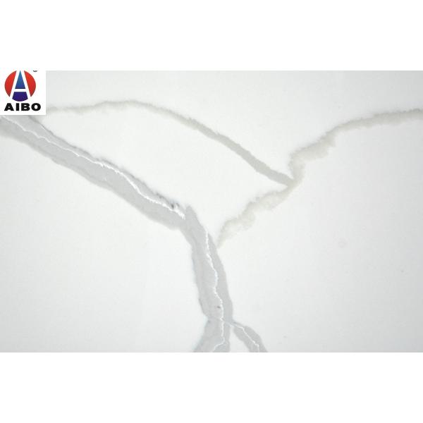 Quality White Grey Vein Quartz Countertop Slabs 18mm 20mm 30mm Calacatta for sale