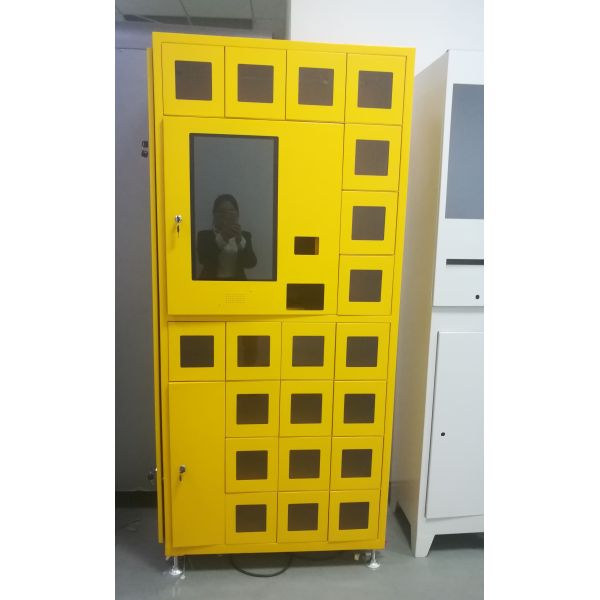 Quality 22pcs Cabinet Locker Smart Vending Machine Power Coated for sale