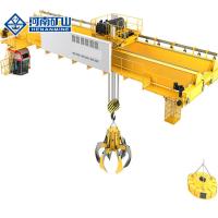 Quality 20m Span 10Ton 20 Ton Qz Overhead Bridge Travelling Crane With Grab Waste Grab for sale
