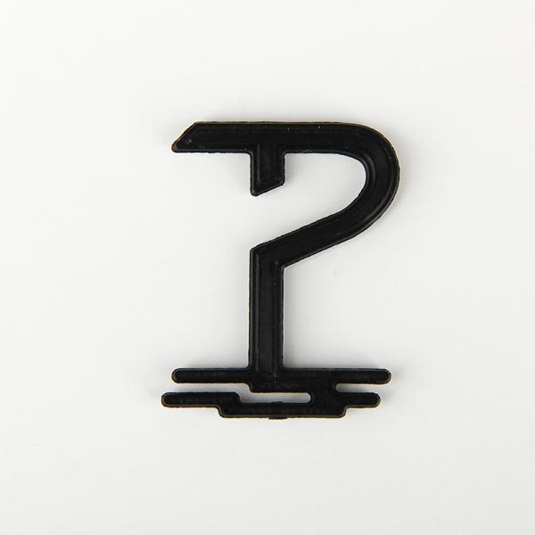 Quality Custom Design Black and White Biodegradable Small Plastic Hangers Hooks for sale