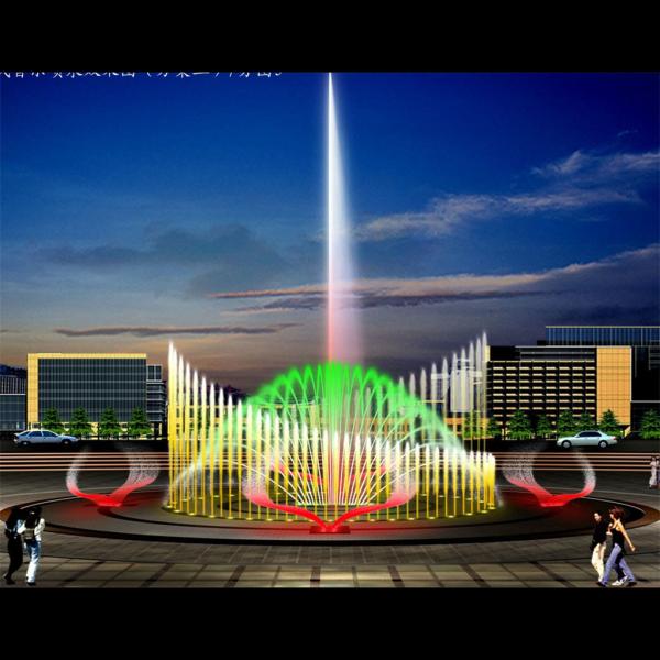 Quality Dry Floor Water Fountain Musical Signal Control Outdoor for sale