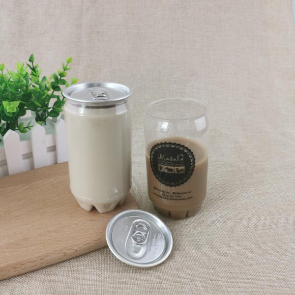 Quality Screen Printing 60mm 345ml Plastic Beverage Cans for sale