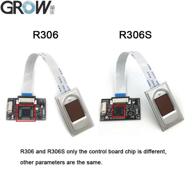 Quality GROW R306/R306S Biometric USB UART Capacitive FPC1011F3 Fingerprint Module for sale