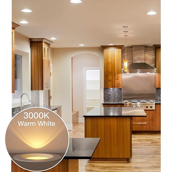 Quality Flicker Free LED Ceiling Flush Recessed Ceiling Lights 3000k 650lm For Bedroom for sale