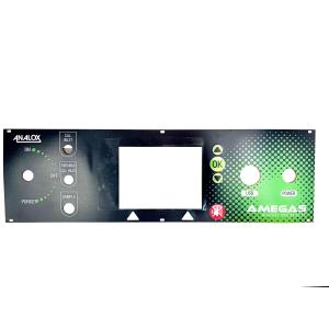 Quality ROHS Polyester Graphic Gradient Digital Printed Overlays With Transparent Window for sale