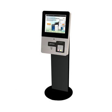 Quality Compact Thin Wall Mounted Kiosk With Card Reader Printer Function For Banks V633 for sale