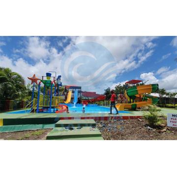 Hotel Playground Water Park Slide Equipment Fiberglass HDG Steel