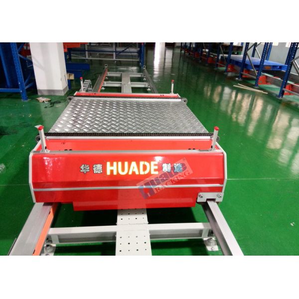 Quality Red Automated Storage Retrieval System Dual Rail Annular Ferry Car Transmitting for sale