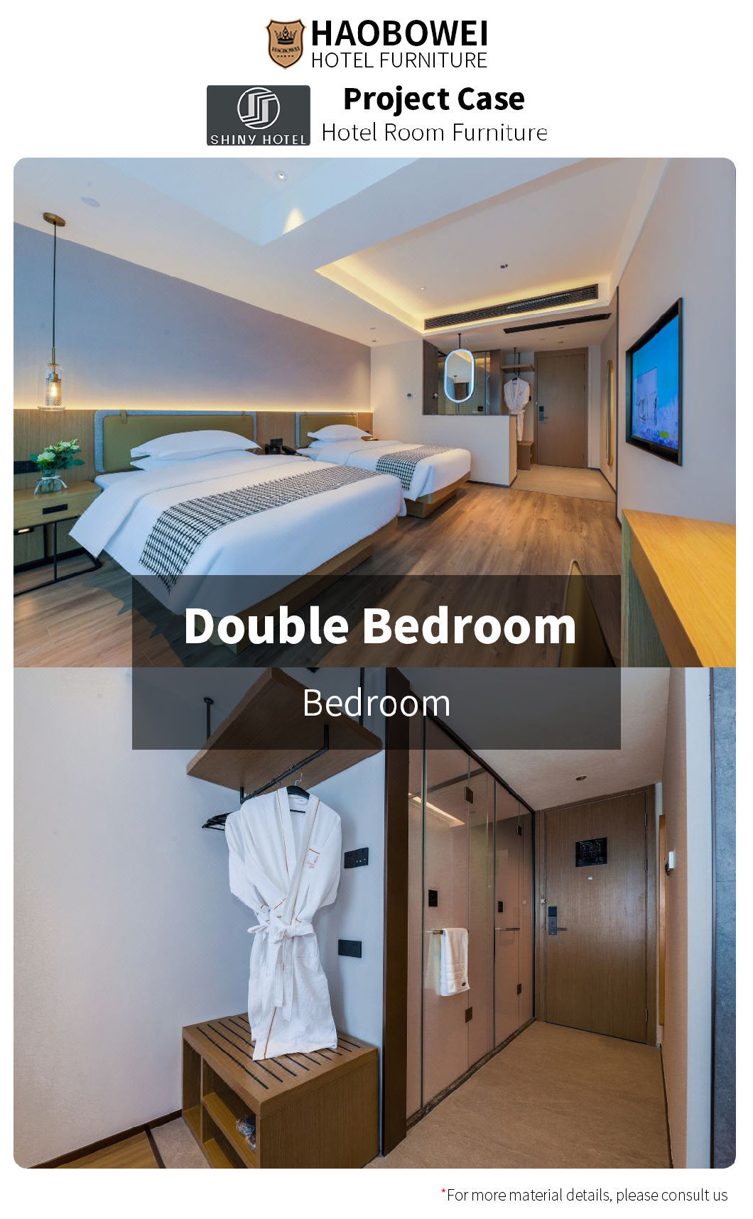 Wholesale Resort Hotel Foshan Modern Luxury Standard King Size Bedroom Furniture Set