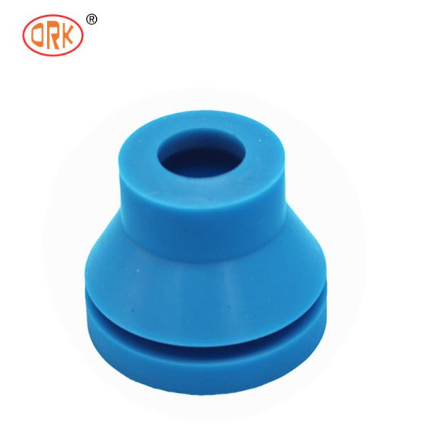 Quality Excellent Rebound Resistance Blue Color Custom Mold Silicone Rubber Bushing for sale