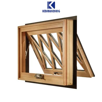 Quality American style Hurricane Impact Aluminium Tempered Glass Awning Roof Windows for sale