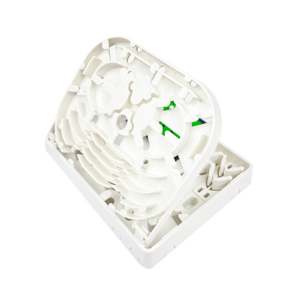 Quality 5 FTTX 4 Cores Plastic Fiber Optic Faceplate Socket Panel for and FTTX for sale