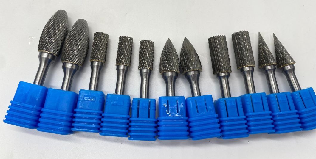 Wear-Resisting SA-5 Tungsten Carbide Burr Cylinder Shape Double Cut Rotary Burr File with 1/4&prime;&prime; Shank