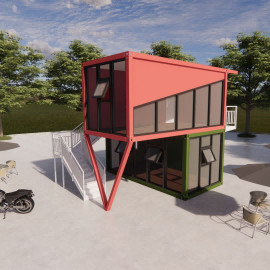 Quality Steel Prebuilt Container Homes , Mobile Living Container House Modular for sale