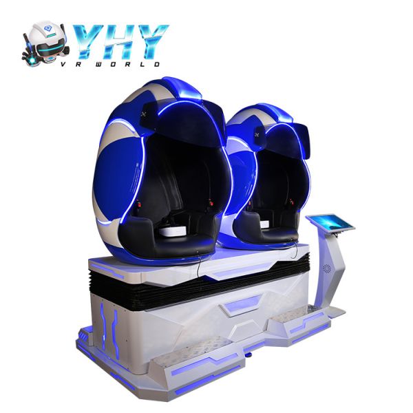Quality 2 Seats Virtual Reality Game Machine Motion Simulator 9D Vr Egg Chair for sale