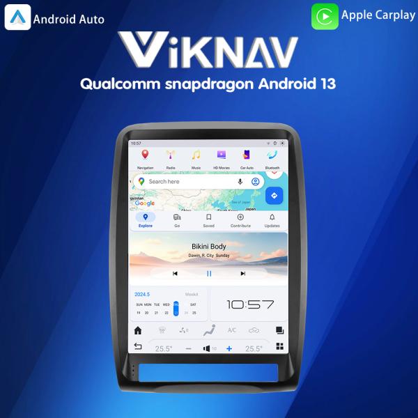 Quality VIKNAV 13.8 inch Car Radio For Dodge Durango 2011-2013 Tape Recorder Android 13 for sale
