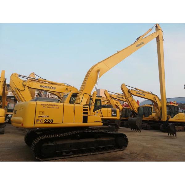 Quality Second Hand Komatsu PC220 Excavator With 20m Long Boom for sale