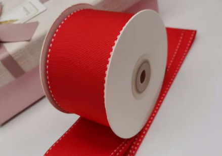 Quality Custom Stitched Grosgrain Ribbon Multi Color Choice For DIY And Decoration for sale