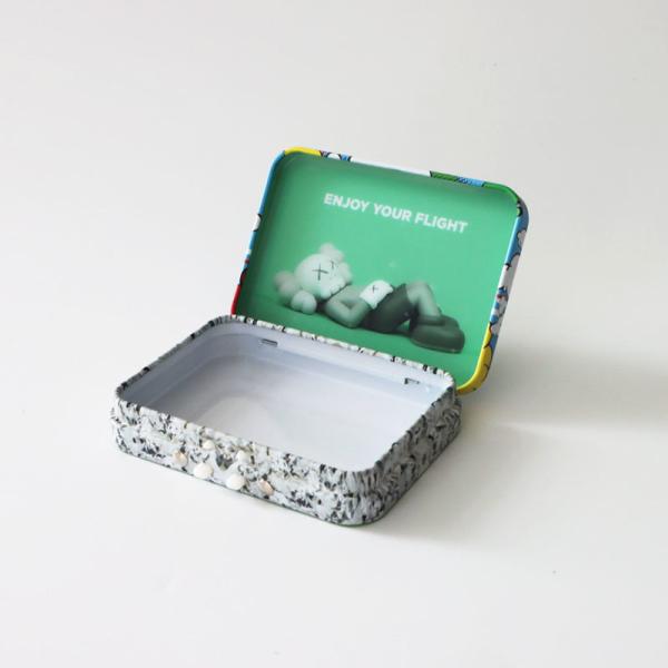 Quality Rectangular Child Resistant Tin Box With Matte Finish for sale