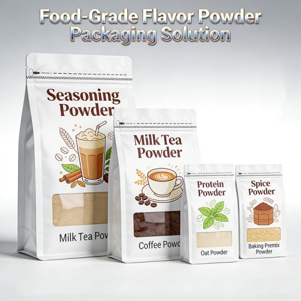 Quality Moisture Odor Proof High Barrier Biodegradable Stand Up Pouch for Food Powder Packaging with Custom Print for sale