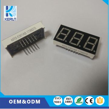 Quality Common Anode 7 Segment LED Displays 3 Digit 0.56in For Air Conditioner Display for sale