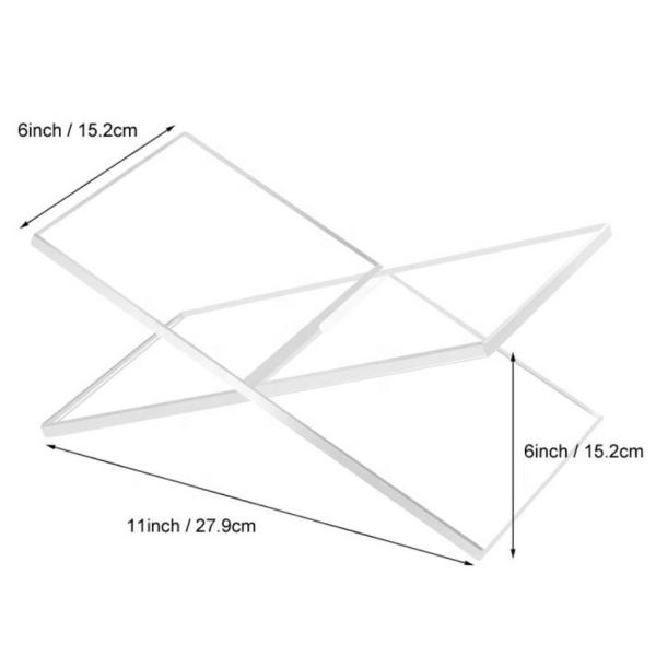 Quality Folded Open Plexiglass Model Plastic Cookbook Acrylic Book Stand Display Holder for sale