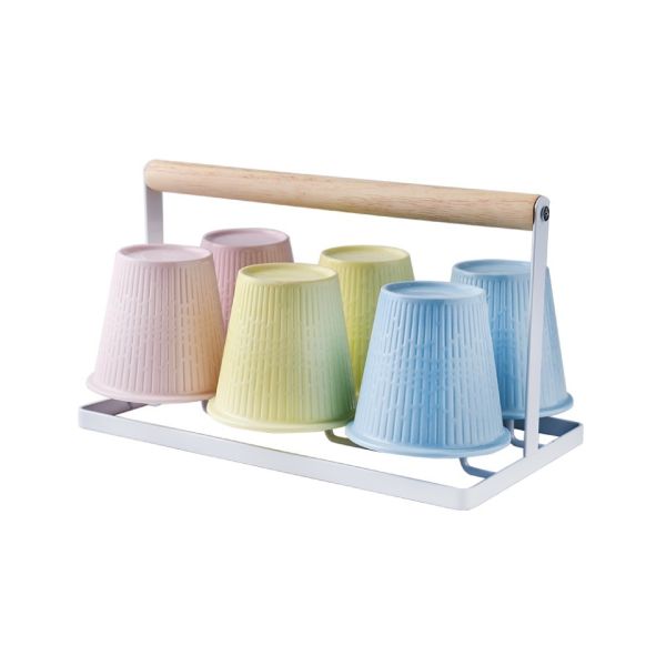 Quality Nordic Style 170ml Ceramic Espresso Cups Colorful Stoneware Tea Travel Cup Holder for sale