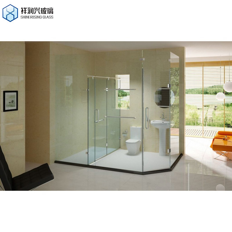 Modern Design High Quality Bathroom 6mm Tempered Small Shower Screen Silver Pivot Shower Door