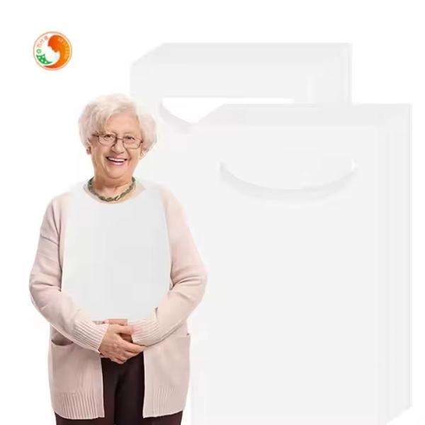 Quality Men Women Adults Waterproof Oil Proof Eating Lobster Dining Clothing Protector Disposable Adult Individual Bib for sale