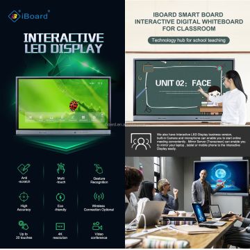 Quality 32G EMMC Touch Screen Monitor Interactive Whiteboard 65 inch, Android 9, for sale