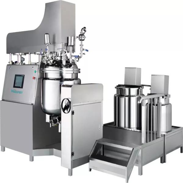 Quality Stable 7.5KW Vacuum Emulsifier Homogenizer Mixer For Cosmetics for sale