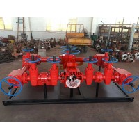 Quality 14MPa API Oil And Gas Divert Wellhead Manifold For Surface Well Testing Service for sale
