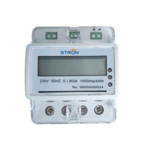 Quality Single Phase Plastic Prepaid Electricity Meter Din Rail Mounting for sale