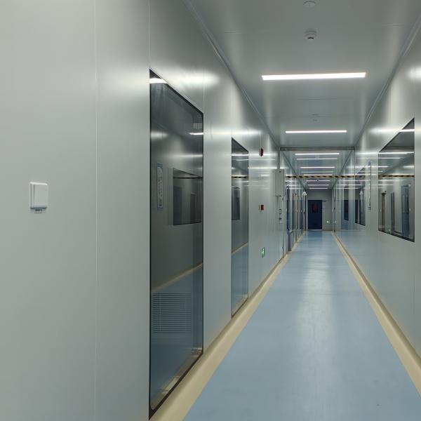 Quality GMP Smooth Surface Cleanroom Tempered Glass Window With Aluminum Frame for sale