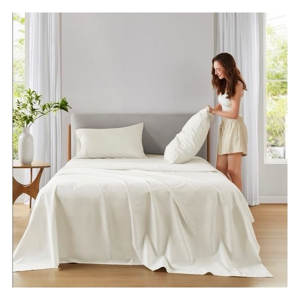 Quality High Softness Hotel Bed Sheet Fade Resistant 200 Thread Count Grey Solid Colour for sale