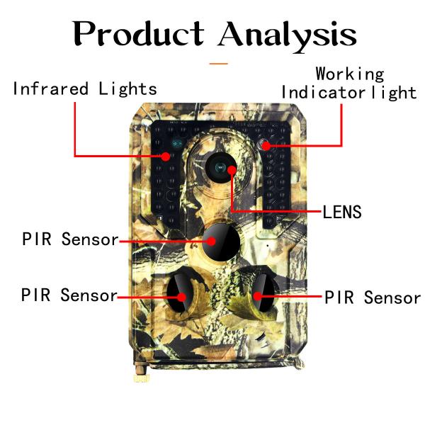 Quality PR400 Hunter Trail Camera PIR 1080p Waterproof 30FPS for sale