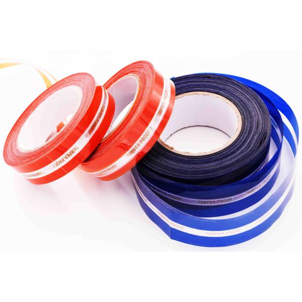 Quality Plastic PET Permanent Tape Seal Tamper Evident Security Bags for sale