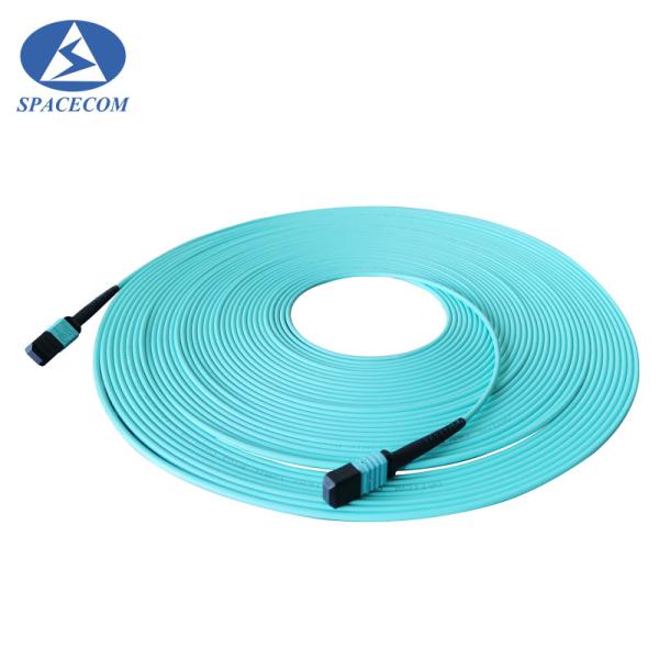 Quality MPT/MPO Fiber Optics Cables 5M OM3 Multi Mode Ultra Low Insertion Loss for sale