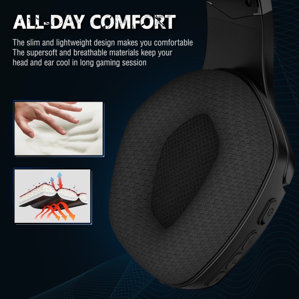 Quality 117dB 2.2kohm Onikuma K1pro 2.4G Gaming Headset for sale