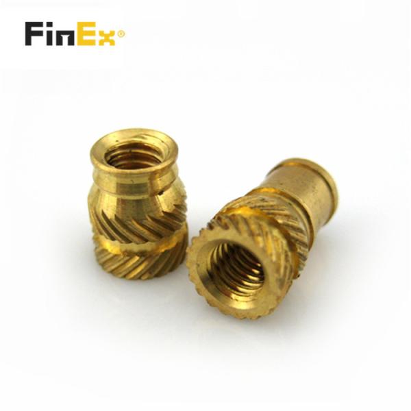 Quality OEM Knurled Brass Insert Embedded Nut For Plastic Injection Moulding for sale