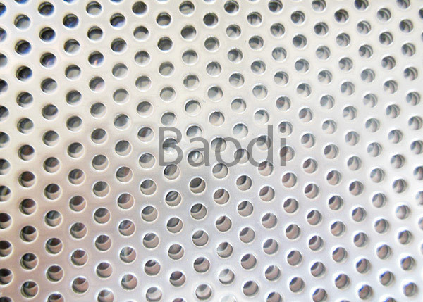 Quality Architectural Screen Aluminum Perforated Steel Sheet With Round Hole Pattern for sale