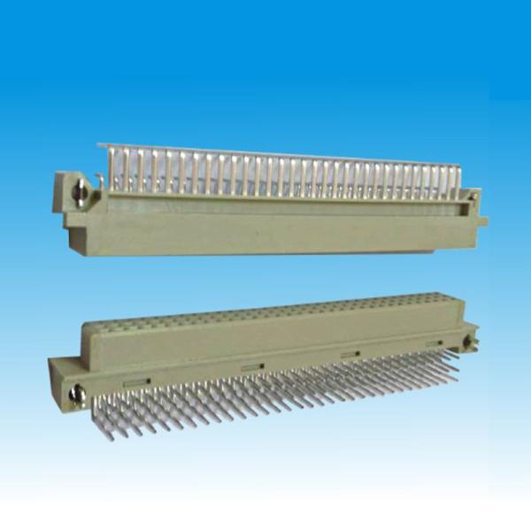 Quality Female Header DIN 41612 Connector Three Row WIth Hook Right Angle Type for sale