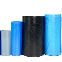 Quality Black Plastic High Density Liner Trash Garbage Bag with Offset Printing for sale