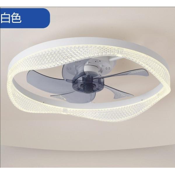 Quality Wholesale    Bedroom Ceiling Fan Light LED 60W Variable Frequency Dimmable Restaurant Mute Invisible Ceiling Fan With Lighting for sale