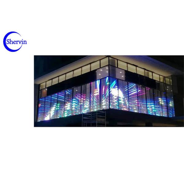 Quality P7.81 1000X500mm Clear Flexible Led Curtain Display for sale