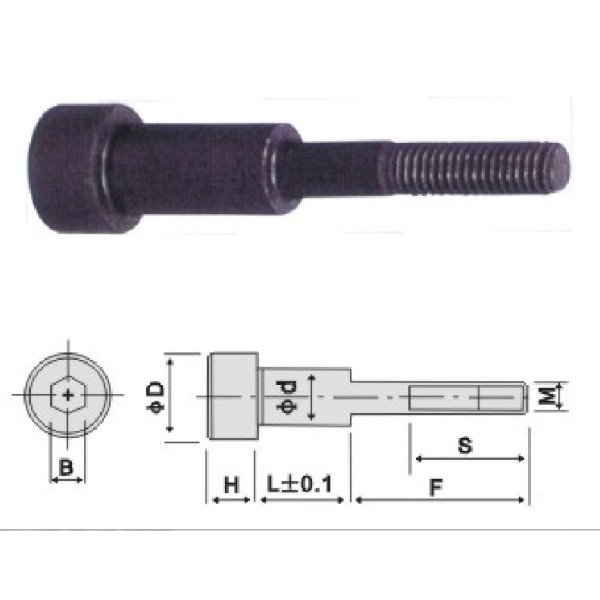Quality DIN Socket Shoulder Bolt A Type C Type MISUMI Stopper Bolt ISO for sale