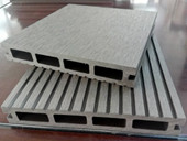 Quality 11m WPC Hollow Decking Sanded Hollow Composite Decking Brushed for sale